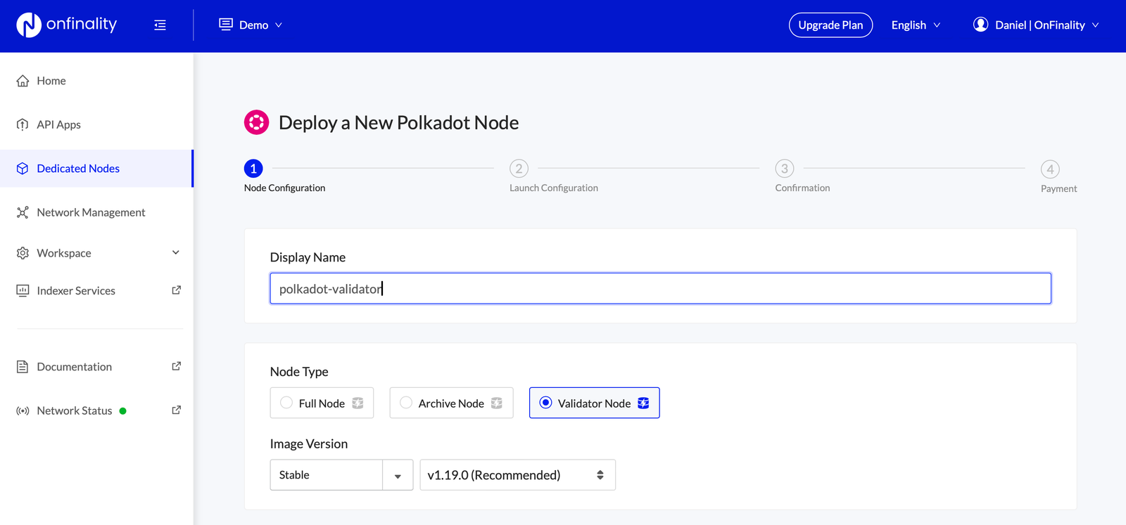 How to run a Polkadot Validator Node on OnFinality