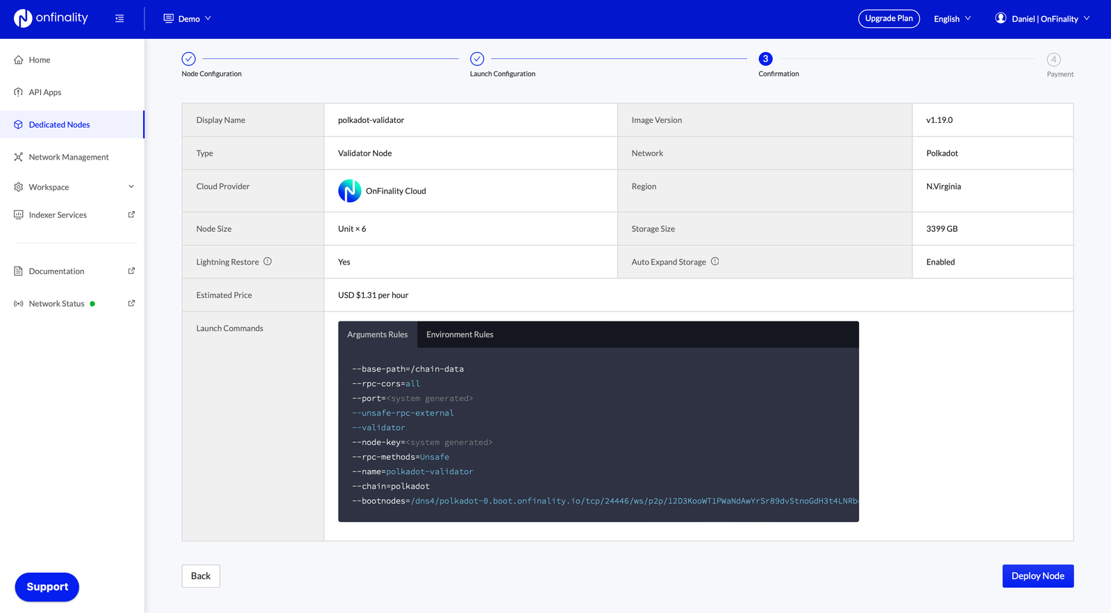 How to run a Polkadot Validator Node on OnFinality