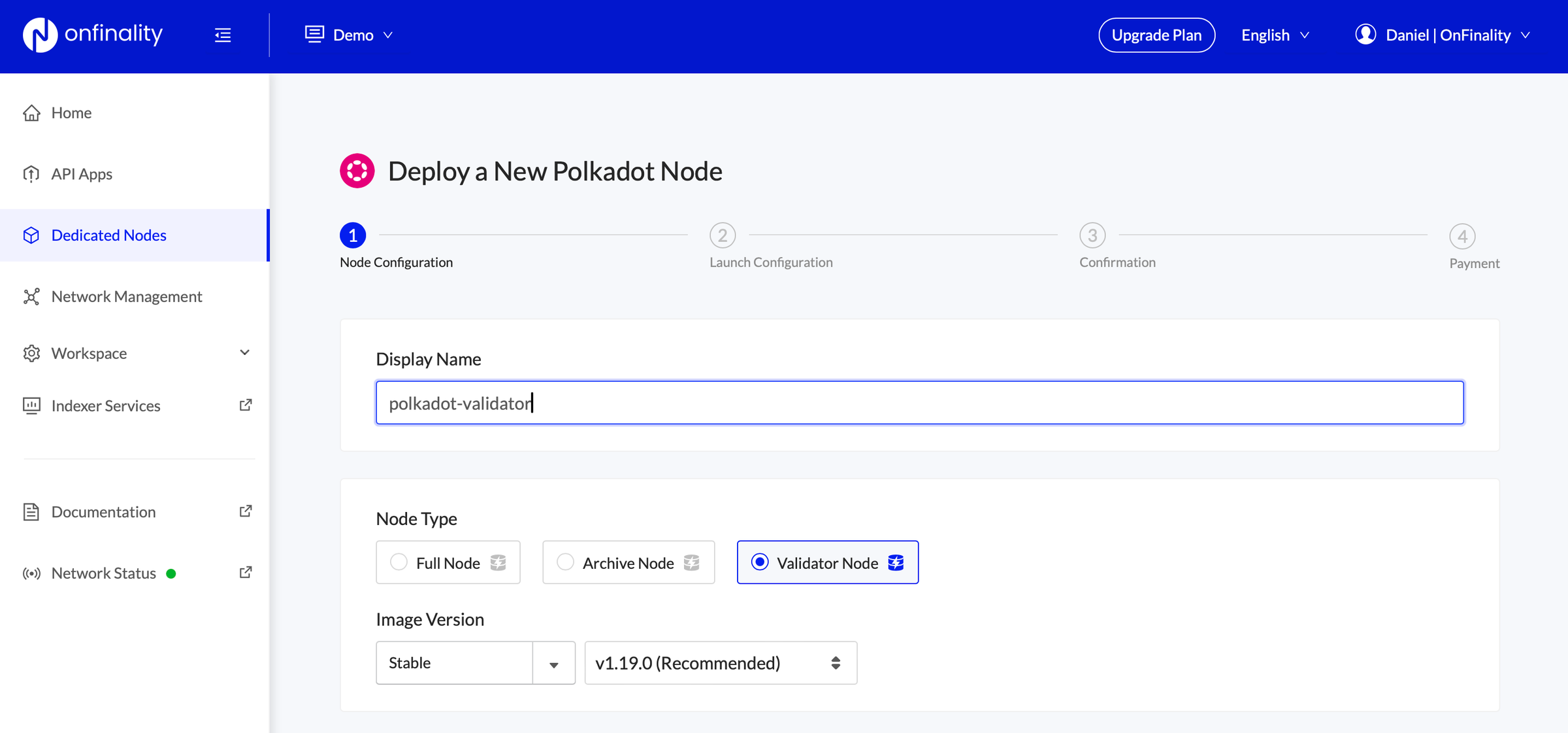 How to run a Polkadot Validator Node on OnFinality