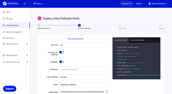 How to run a Polkadot Validator Node on OnFinality